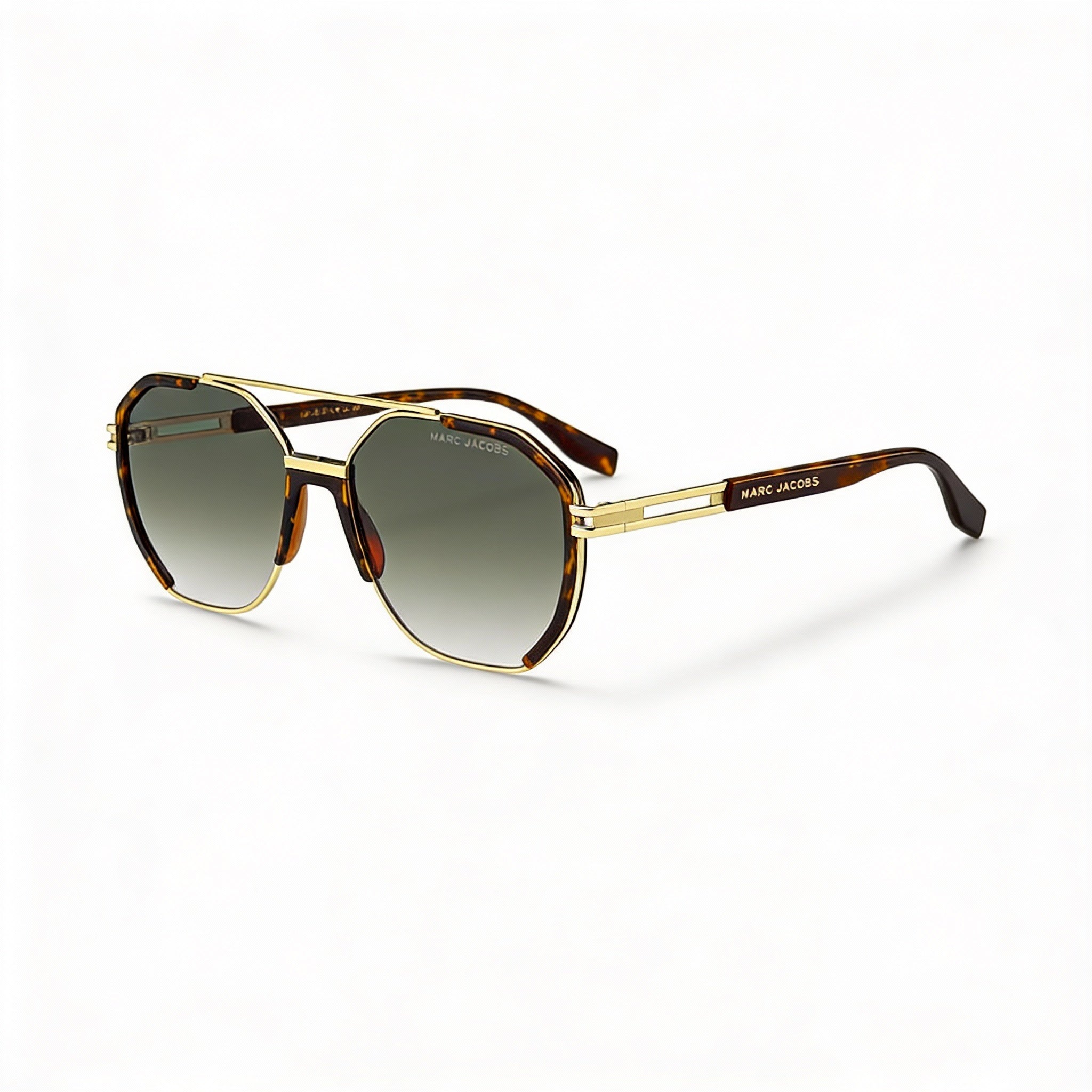 Buy Marc Jacobs Casual Men's Gold Havana Brown Metal Green Shaded ...